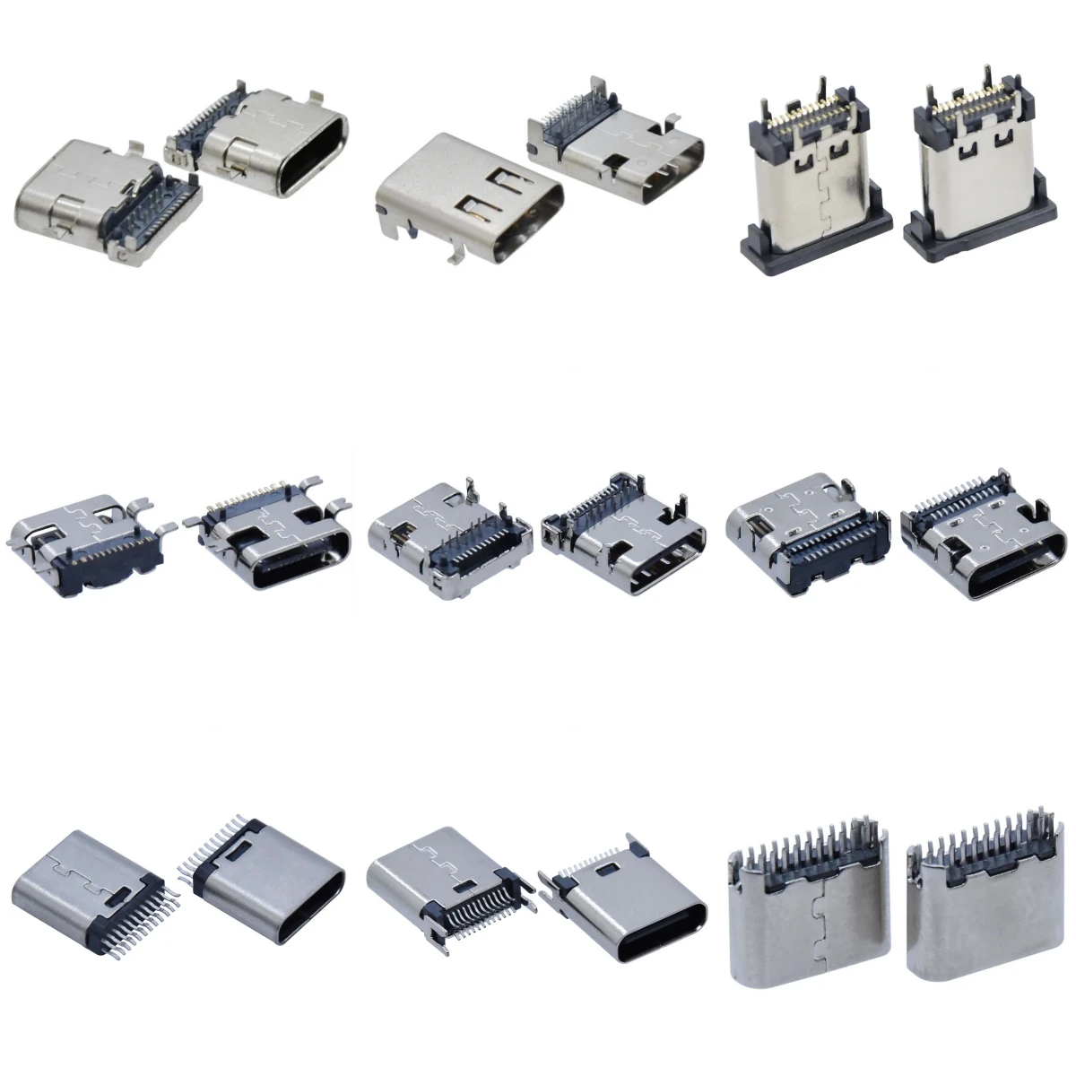 Kandens USB Type A Connector 2.0 Vertical Mount 4 Pin Female SMT Socket ...