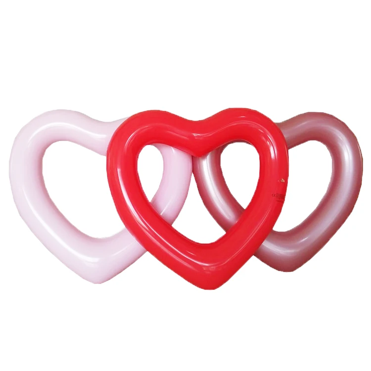 Inflatable Heart Shaped Swim Ring - Pool Fun & Floating