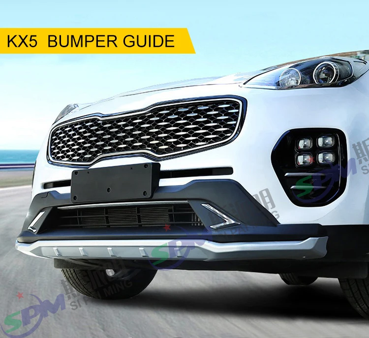 SPM ABS Front Bumpers and Rear Bumper Guard Protector for Kia SPORTAGE ...