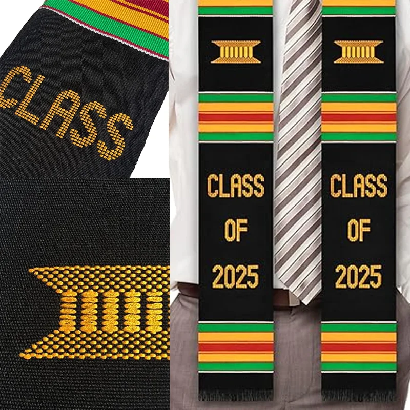 Black Girl Magic Graduation Stole 2025 Kente Stole Sash Scarf Class of ...