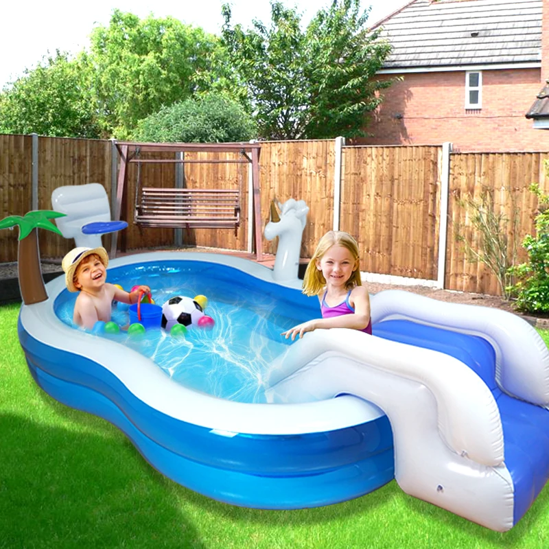 Kiddie Pool-inflatable Swimming Pool With Slide Cheaper Price Blow Up ...