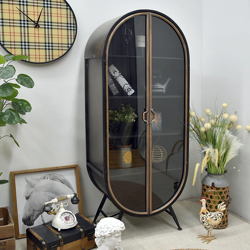 Oval display cabinet store