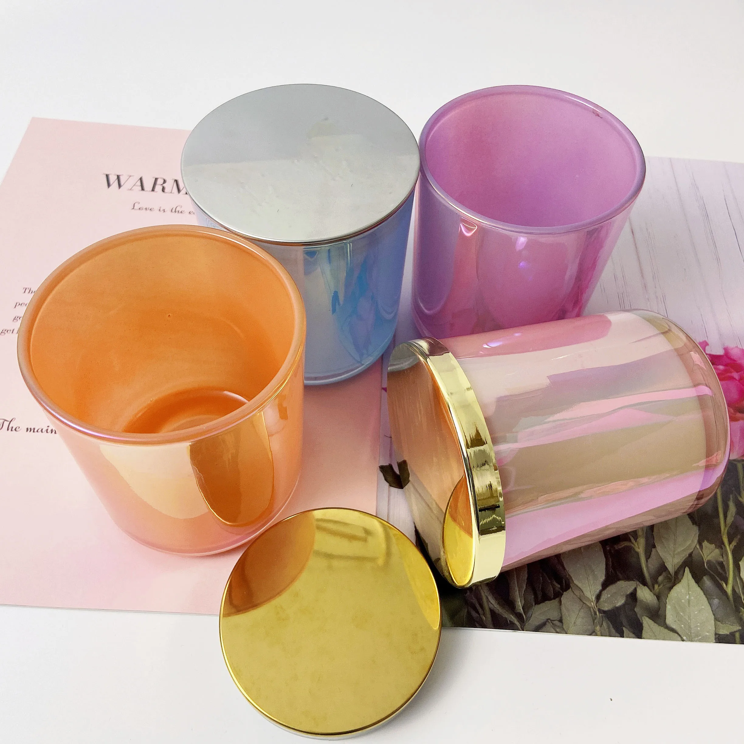 Wholesale Iridescent Candle Jars - Creative & Durable