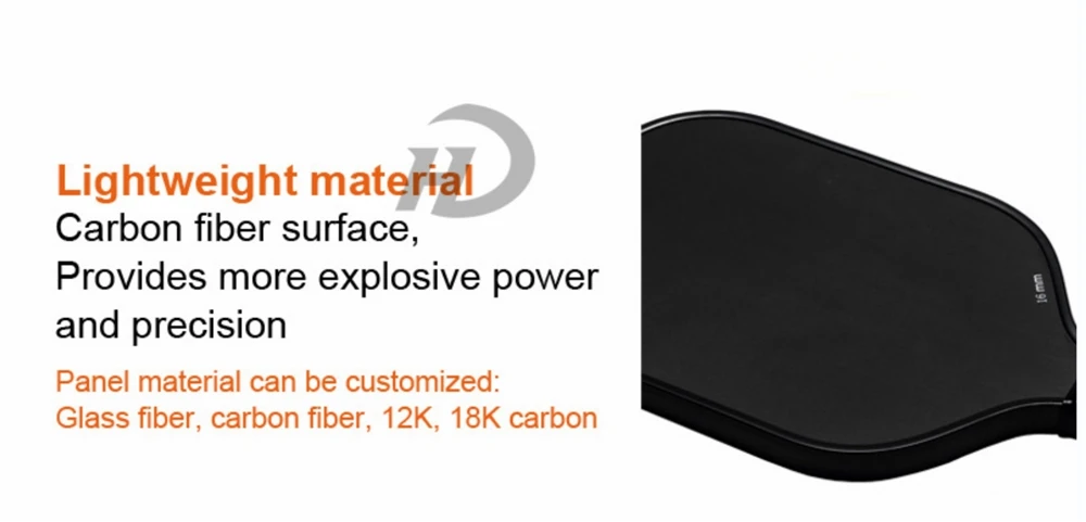 Custom Glass Fibre Pickleball Paddle Carbon Fiber Usapa Cover Paddle ...