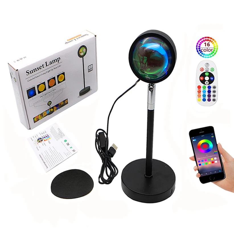 Smart Sunset Projection Light - 16 Colors USB LED Projector