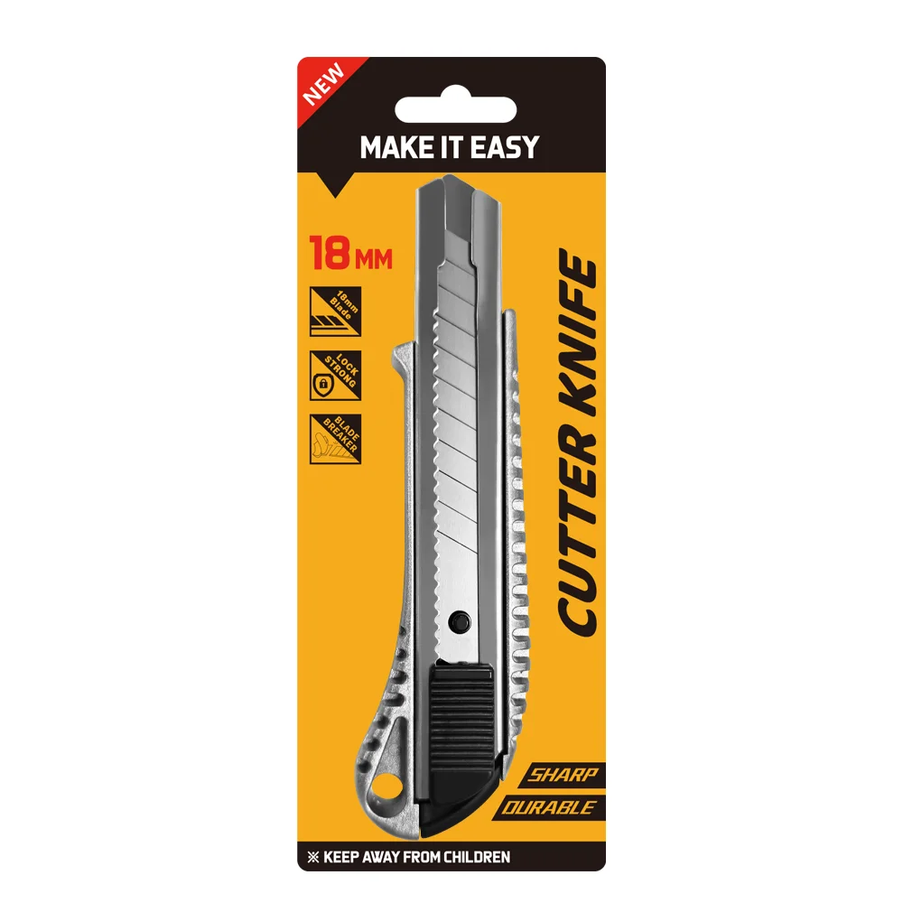 Multiple Models 9mm 18mm Snap off Blade Box Cutter Utility Knife