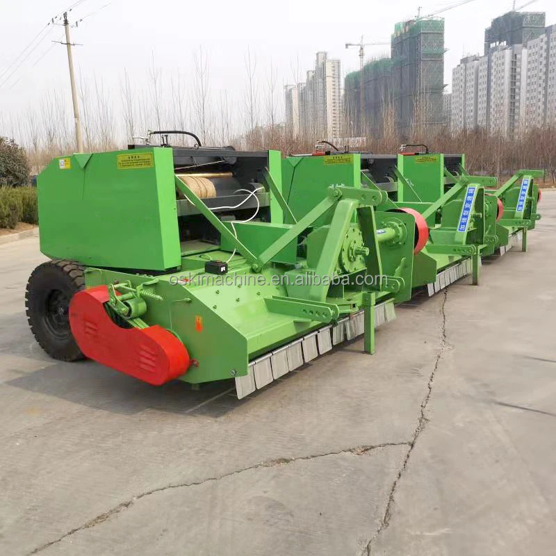 Hay Bale Straw Grass Machinery India Silage Baler Compress Wrapper Mini ...