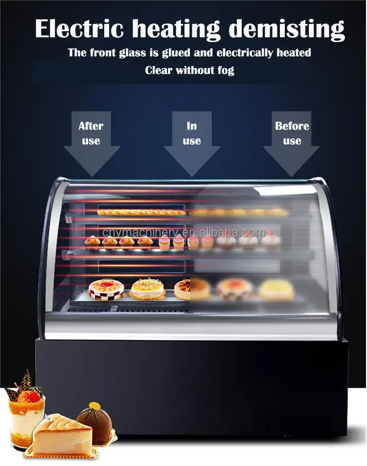 Cake Display Refrigerator Small Sushi Cooler Cabinet Bakery Fridge Mini ...