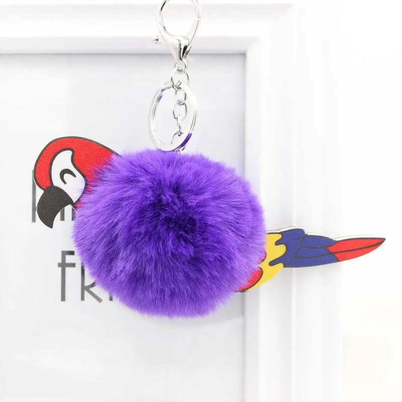 Freedi Novelty Jewelry Keyrings Cartoon Parrot Key Ring Chain Cute ...