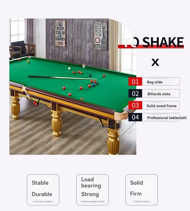 Professional Cheap Chinese American Pool Table Luxury Billiard Table ...