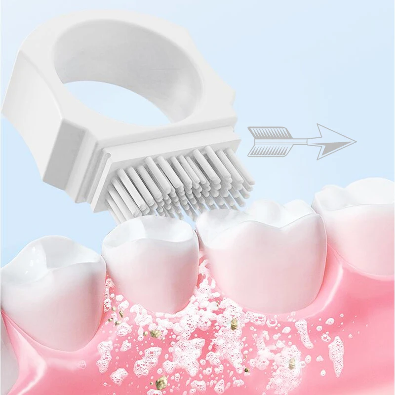 New Kids Safety Silicon Tooth Brush Silicone Baby Finger Portable ...