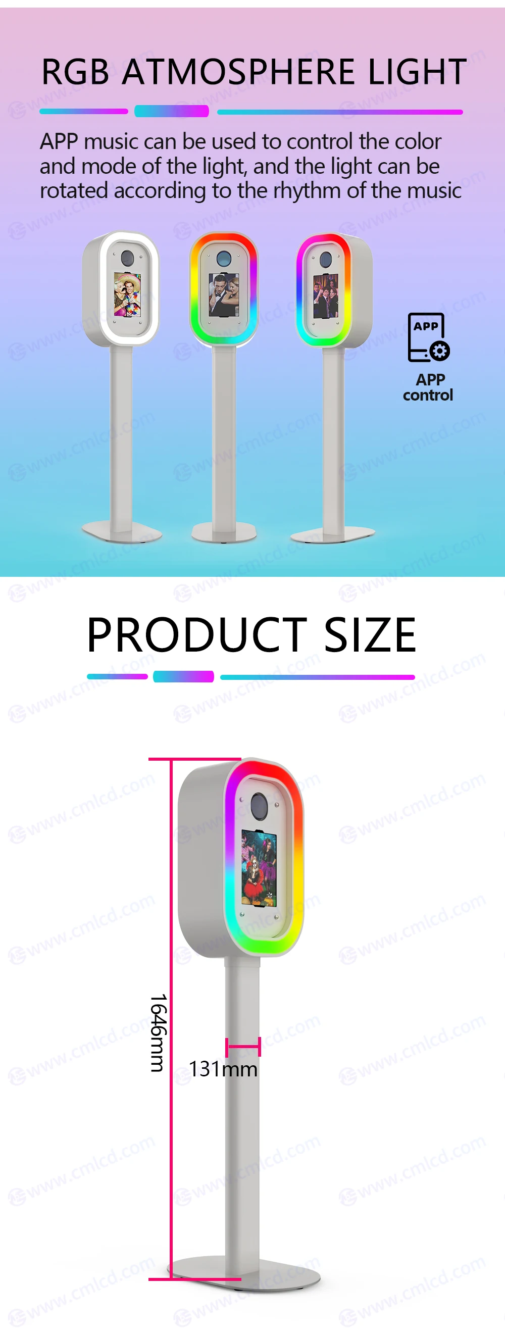 Party Photo Booth Machine 10.9/11/12.9 Inch Ipad Instant Print Photo Booth Dslr Camera Photo ...