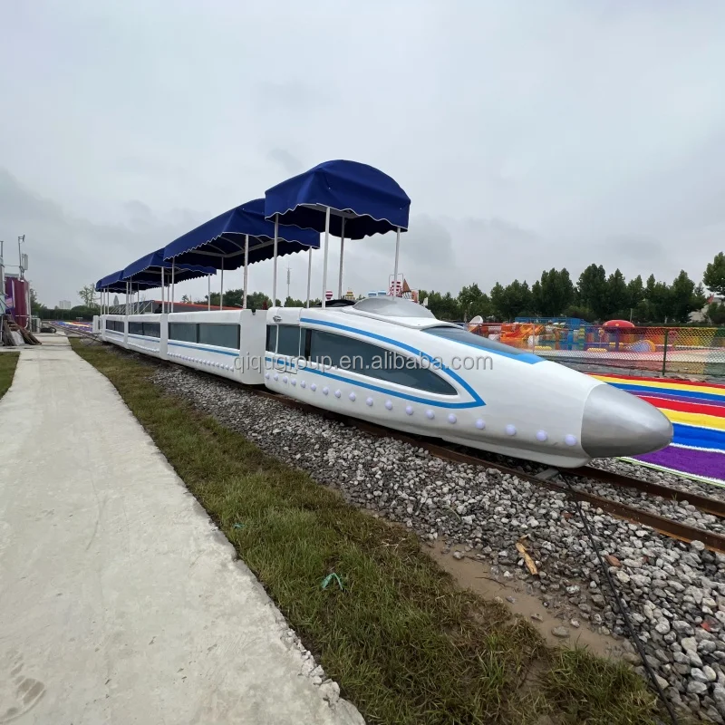 High-speed Rail Shape Tourist Attraction Adults Kids Tram Train Rides ...