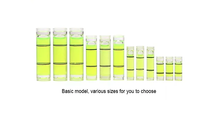 Meauring Tools Horizontal Bubble Level Vials Tubular Cylinder Type ...