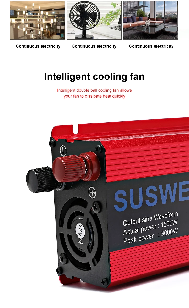 SUSWE Power Inverters - Reliable Pure Sine Wave Solutions