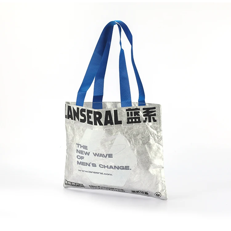 Large Dupont Paper Tyvek Bag Custom Logo Printed White Tyvek Tote Bag ...