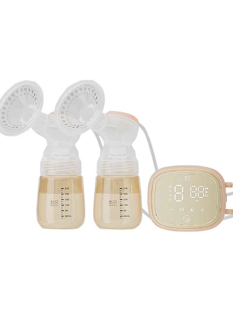 4 Modes Lactation Bilateral Electric Breast Milk Extractor Food Grade ...