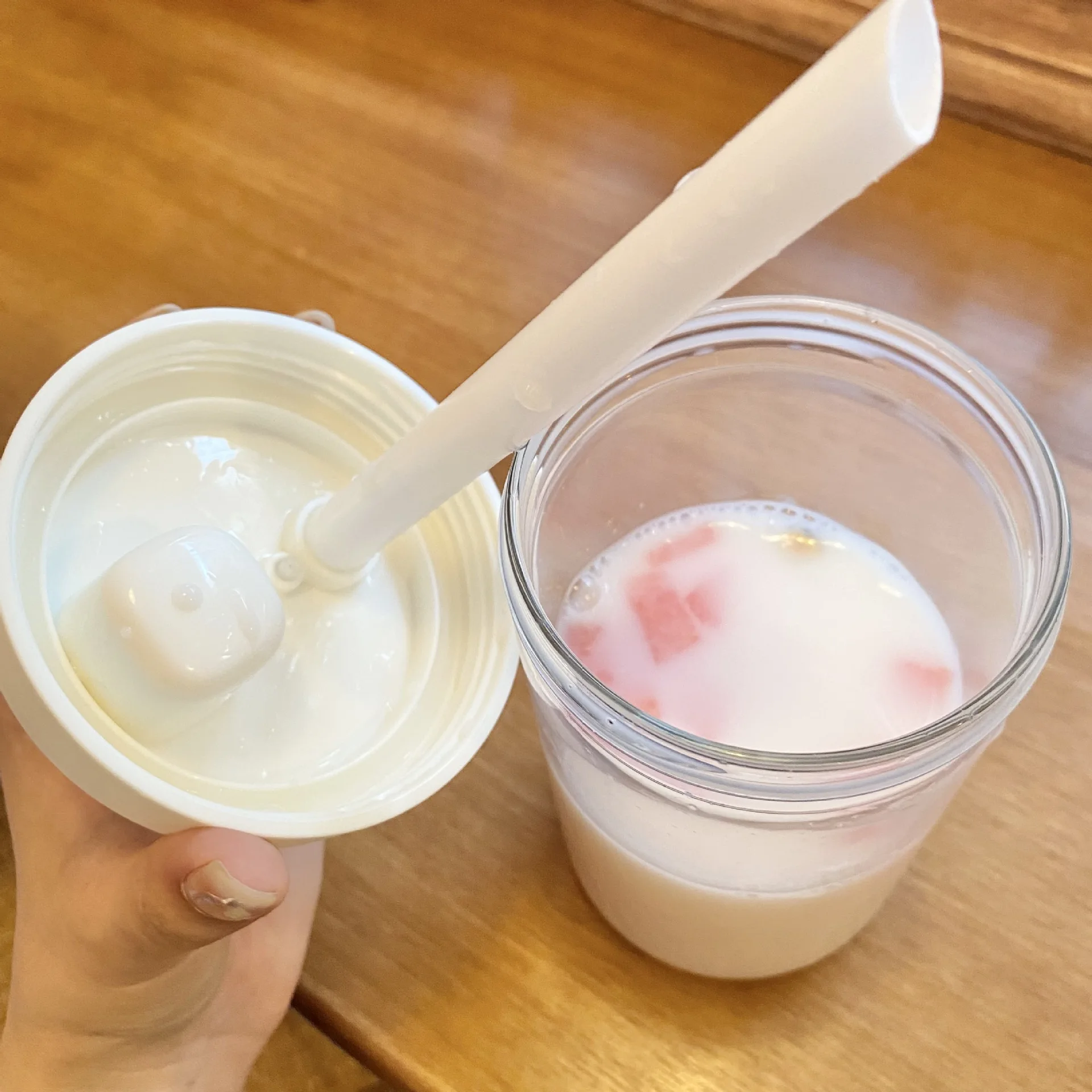 Custom Clear Glass Boba Tea Cup - 500ml Reusable Cup