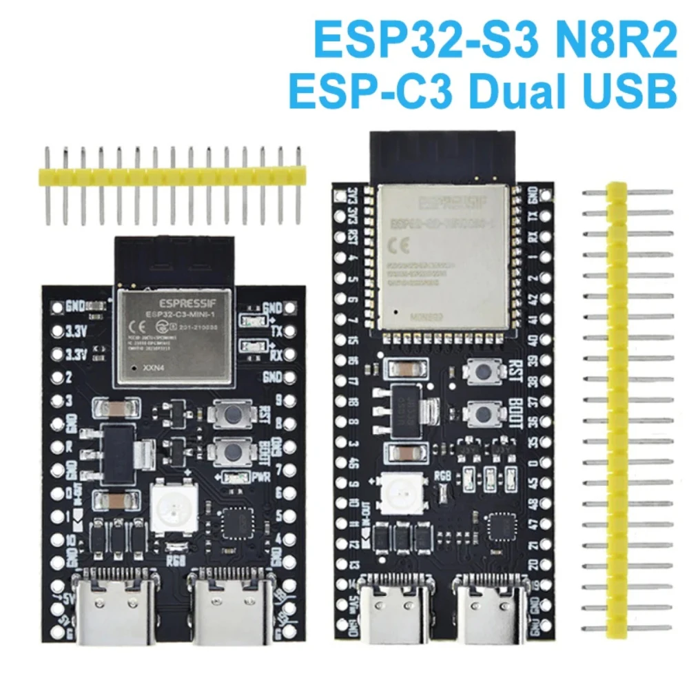 Esp32/ Esp32-s3/esp32-c3 Dual Type-c Development Board Esp32-c3-devkitm ...