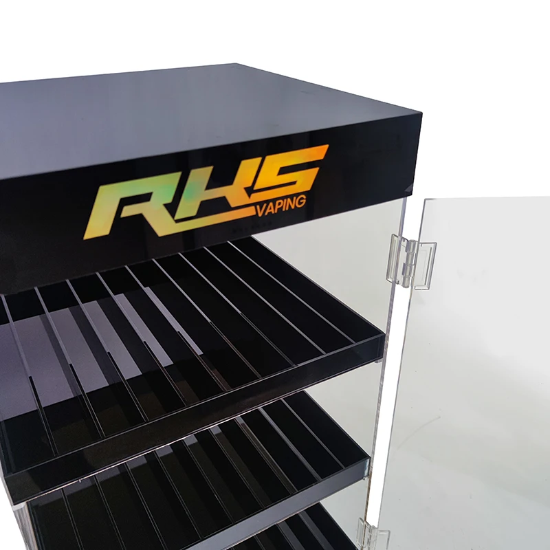 Lockable Glass Rack Tobacco Cigarette Display Shelf Divider Cigarette ...