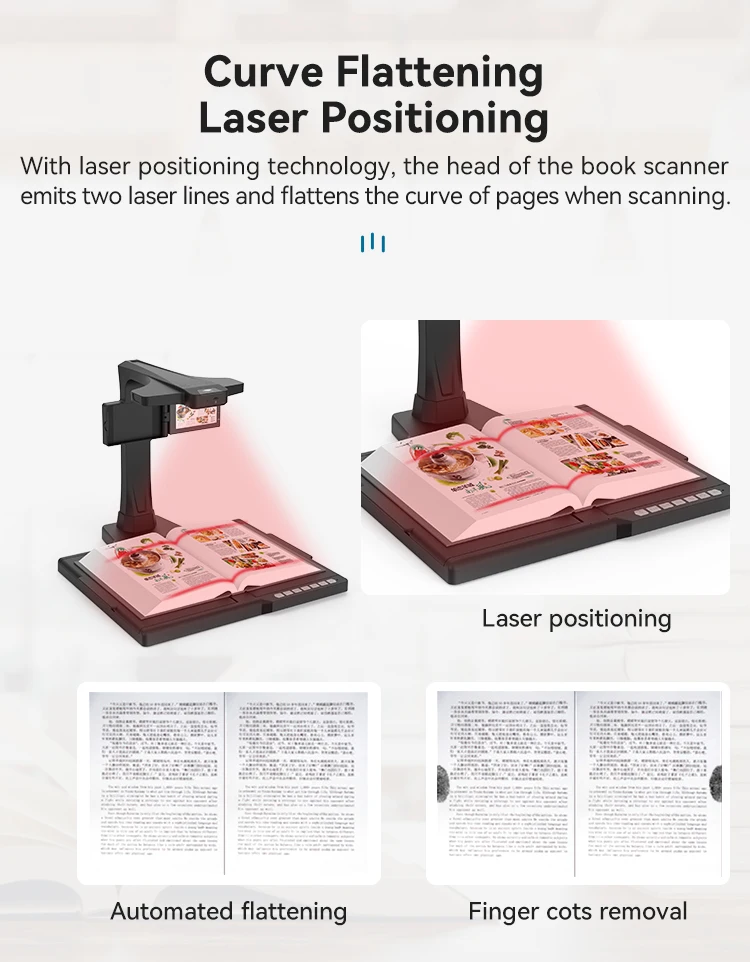 Eloam BS3000PRO - High Accuracy OCR Book Scanner for A3