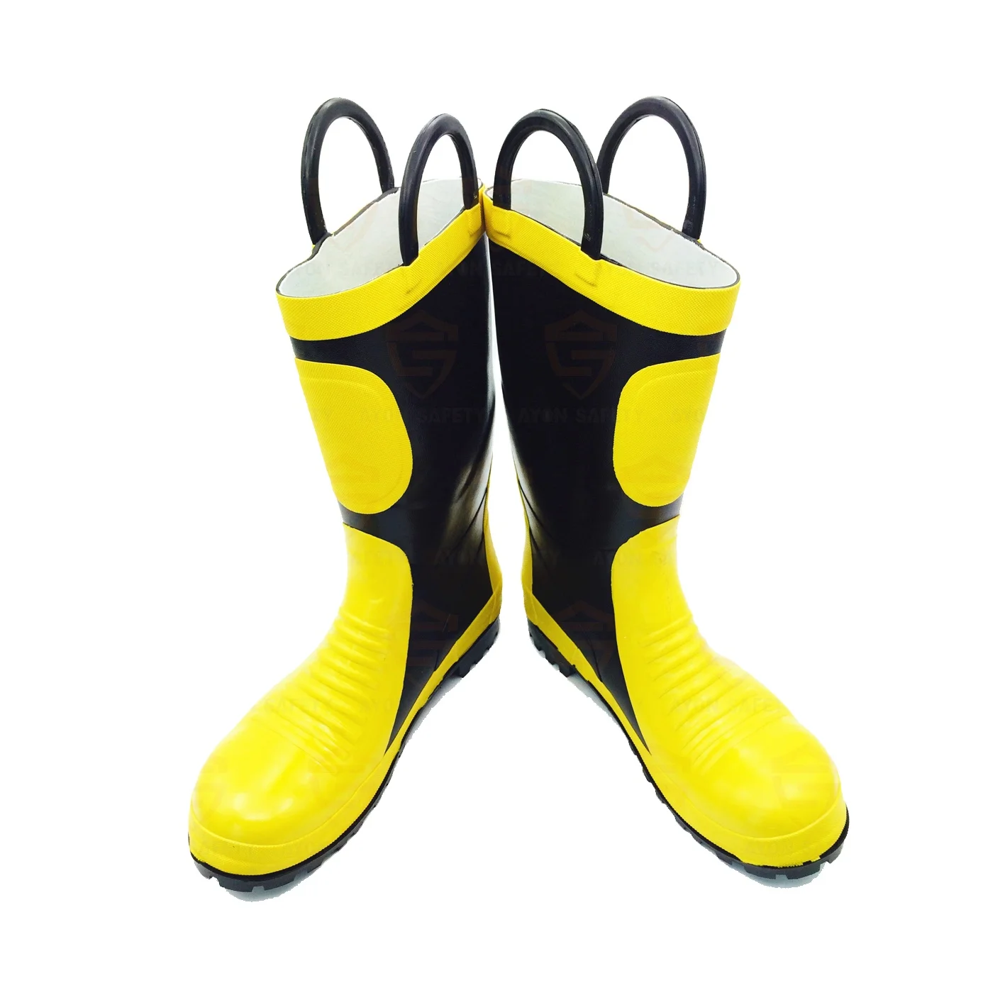 Metallurgy Smashing Resistance Vulcanized Rubber Firefighter Boots ...