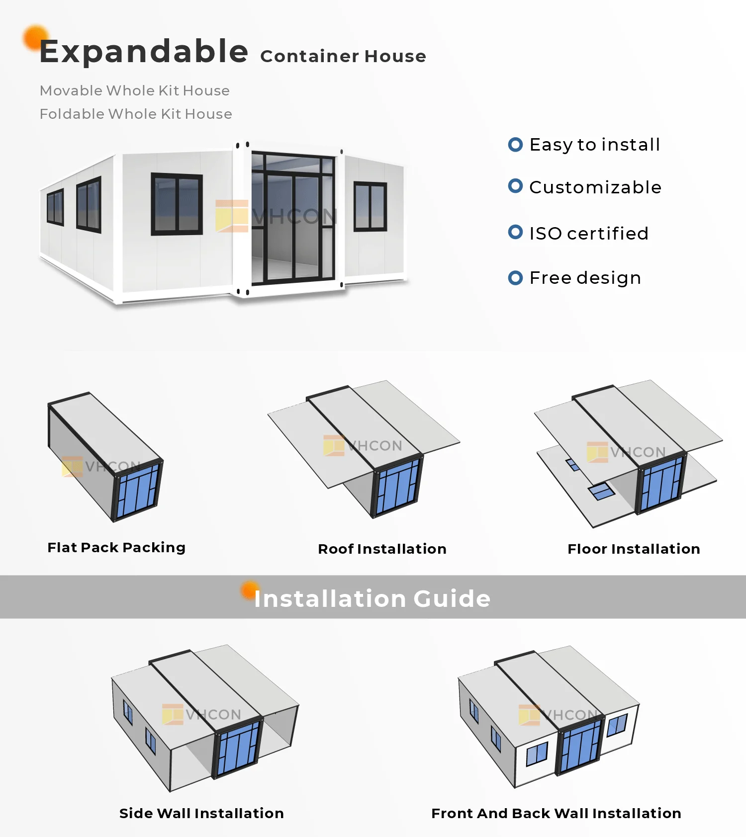 Portable Luxury Flexible 20ft 40ft Self Storage Folding Foldable ...