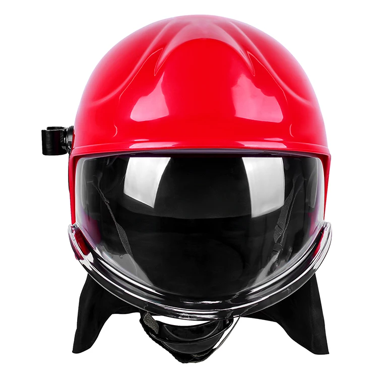 European Full Face Firefighting Helmet - Modern Safety Gear