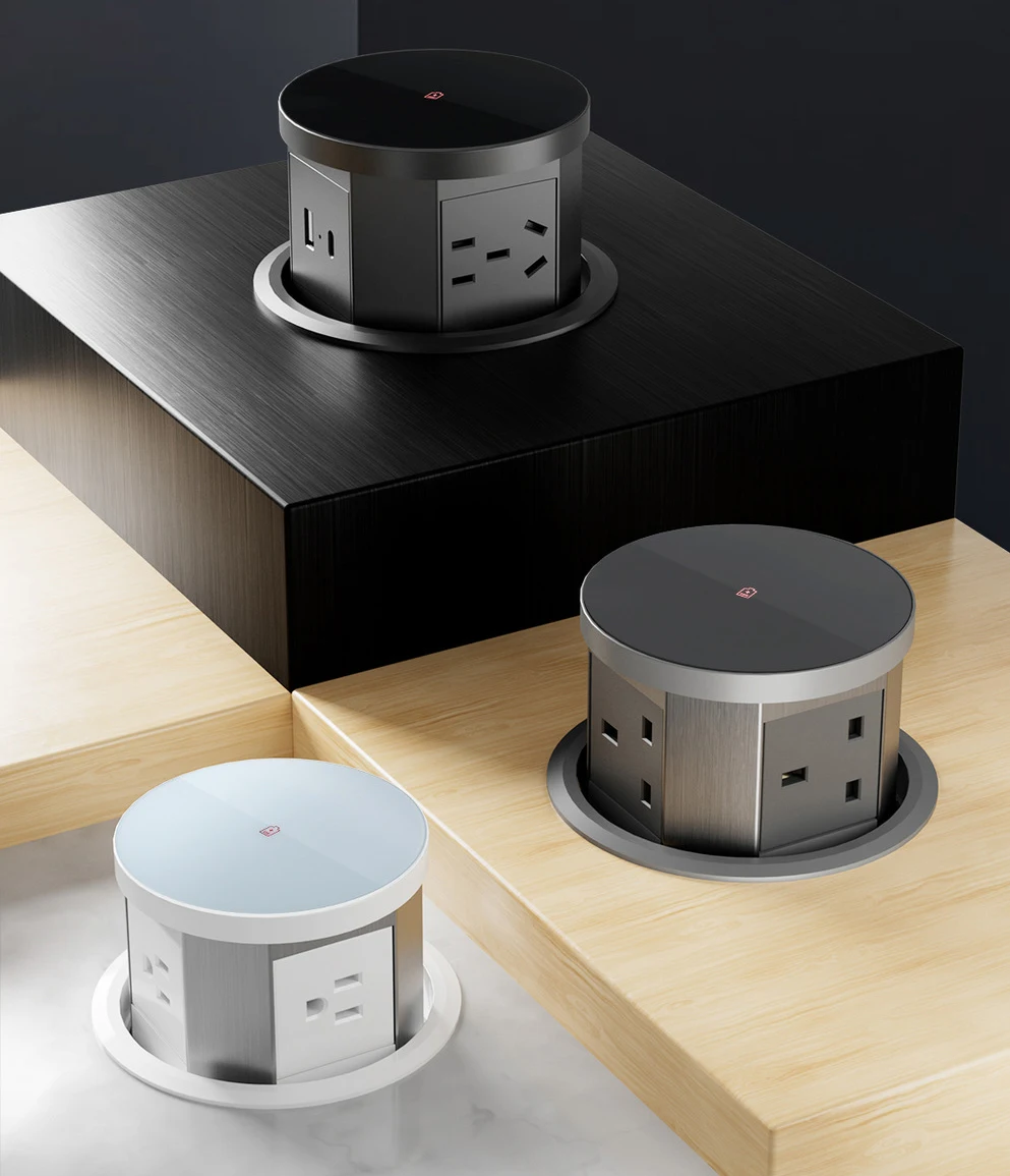 Universal Multi Smart Office Desk Power Kitchen Socket Outlet Pop up ...