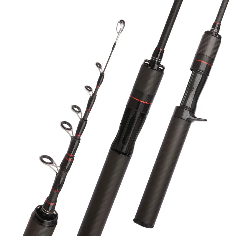 Telescopic Carbon Fiberglass Fishing Rod For Carp Bass Techniques ...