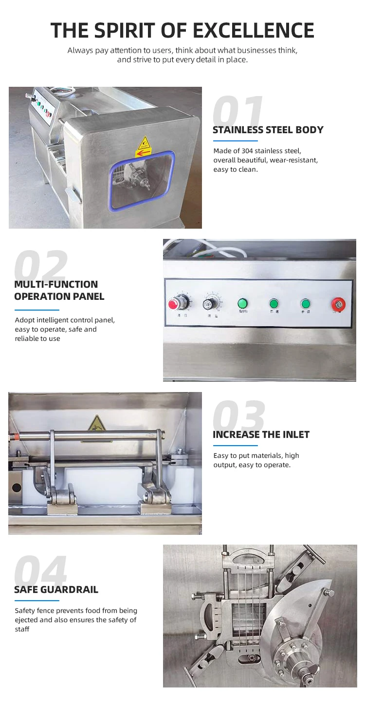 Fresh Meat Cuber Dicer Pork Dicing Machine Meat Strip Cutter Cutting ...