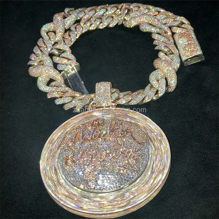 Luxury Hip Hop Necklace - Iced Out Moissanite Pendant
