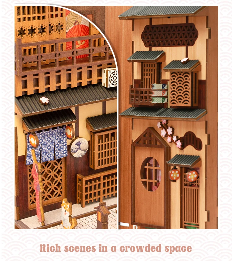 Cutebee Handmade Craft - Sakura Theme DIY Book Nook