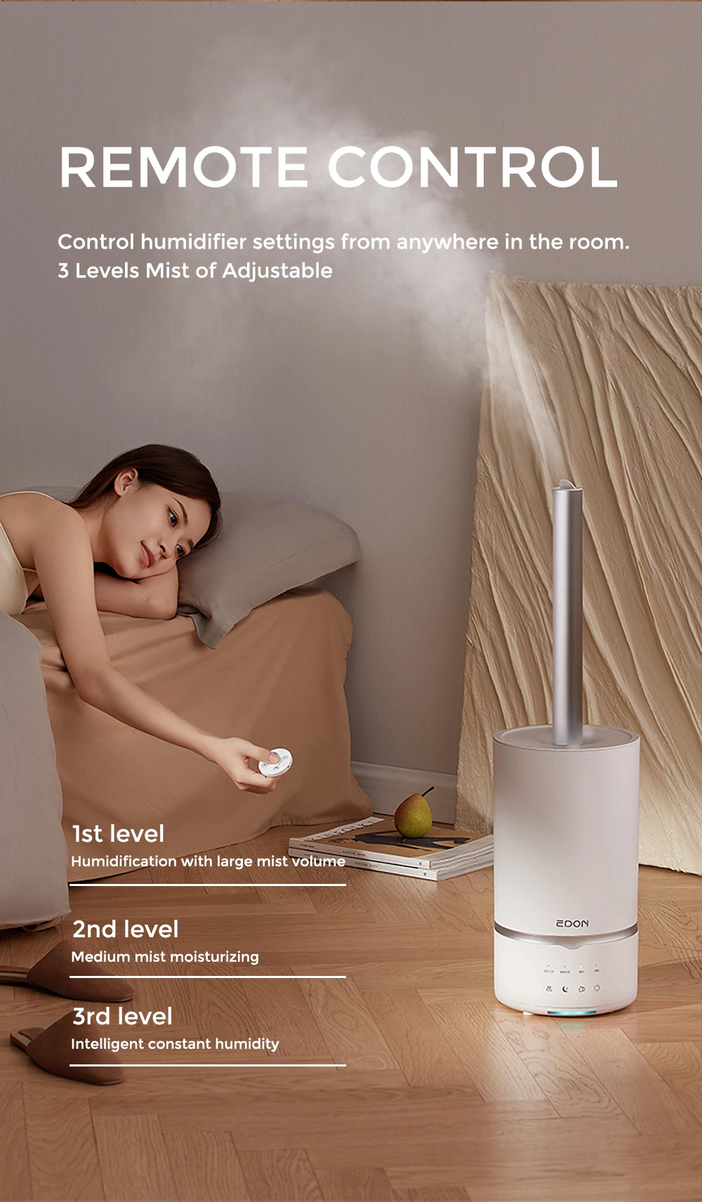 2022 Floor Standing Air Purifier Ultrasonic Humidifiers for Home Use