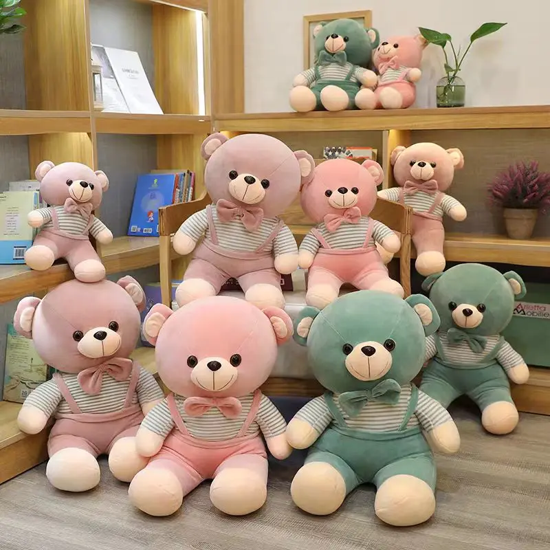 Girls Wearing Teddy Bear Plush With Sound Stuff Toy With Coat Renewable ...