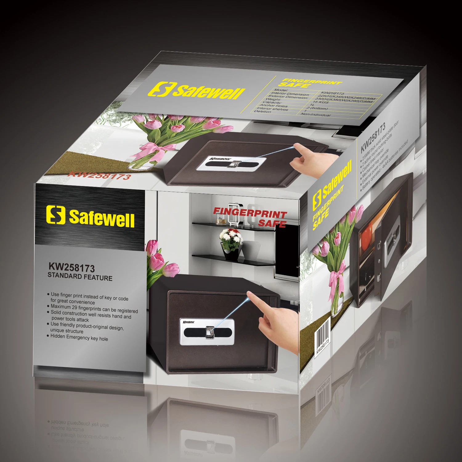 Safewell E4701e Electronic Security Money Safes Box Digital Lock Safes ...