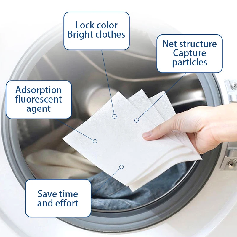 Color Absorber Laundry Sheets Fragrance Free Dye Catcher Essential Dye ...