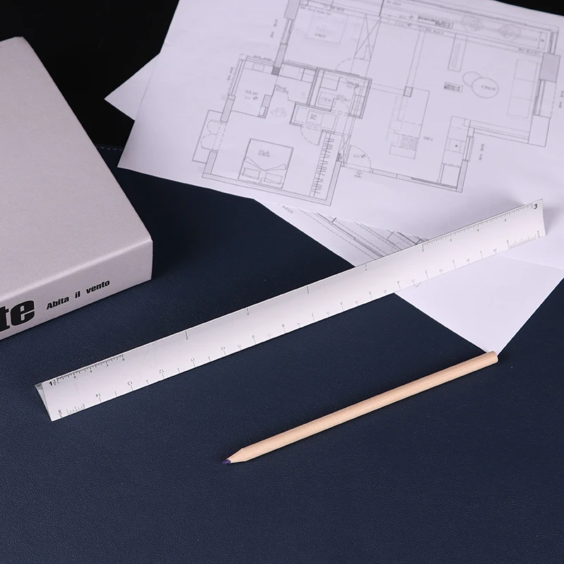 6 Inch Hollow Triangular Architect Drafting Scale Ruler