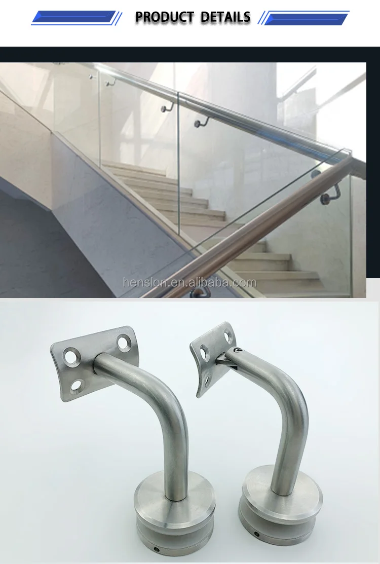 Wall Holding Stainless Steel Stair Handrail Fixed Hardware Support ...