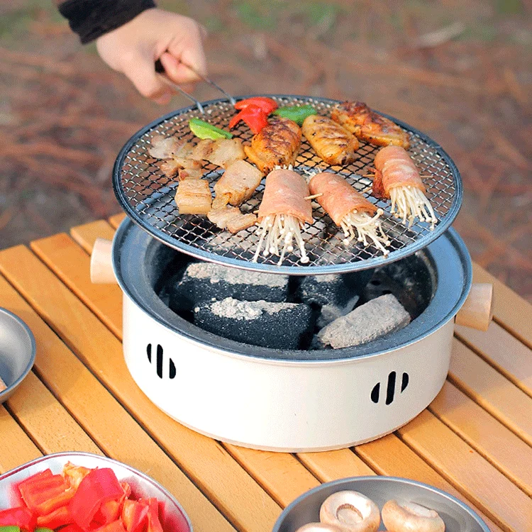 New Portable Barbecue Grill Stove Outdoor Small Camping Stainless Steel ...