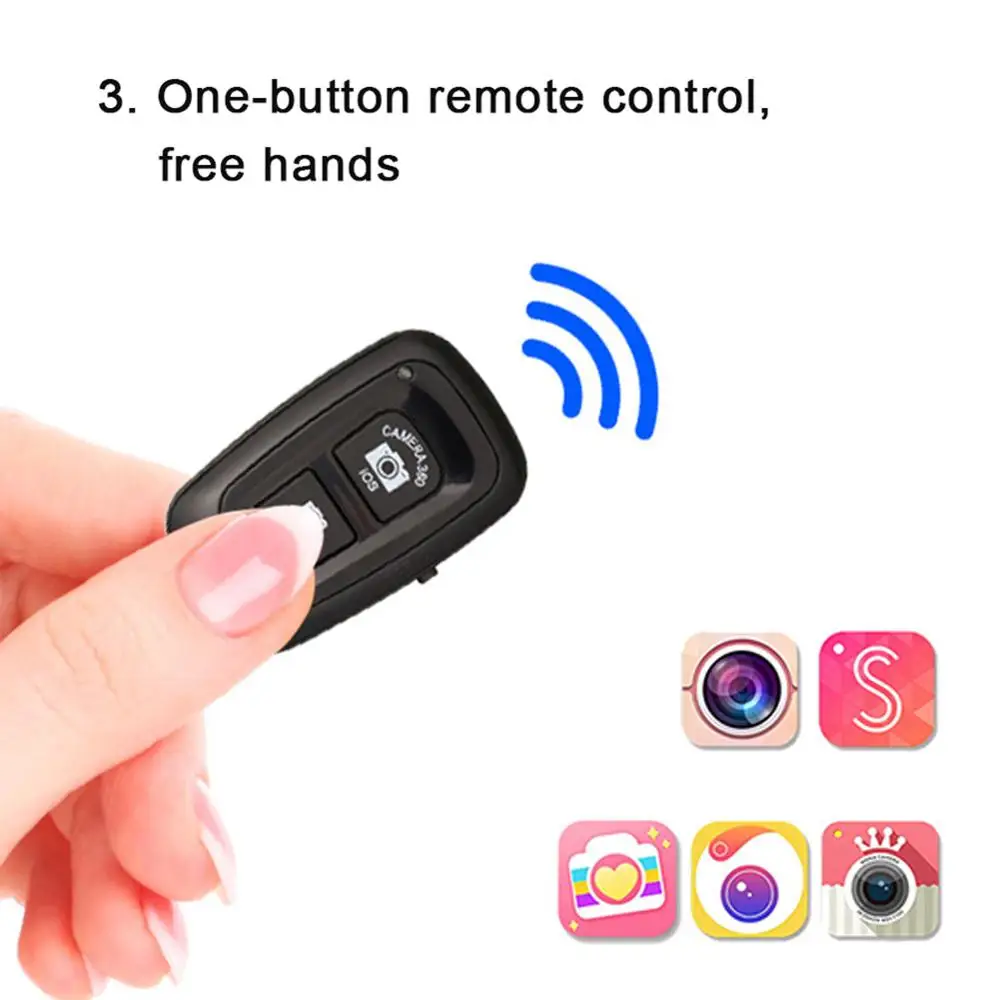 Wireless Remote Control Smartphone Photo Video Selfie Universal Cloning ...