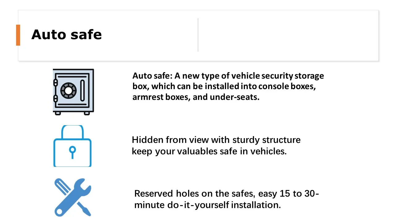 2021-2022 Tesla Model Y Compatible Biometric Metal Console Safe Lock ...