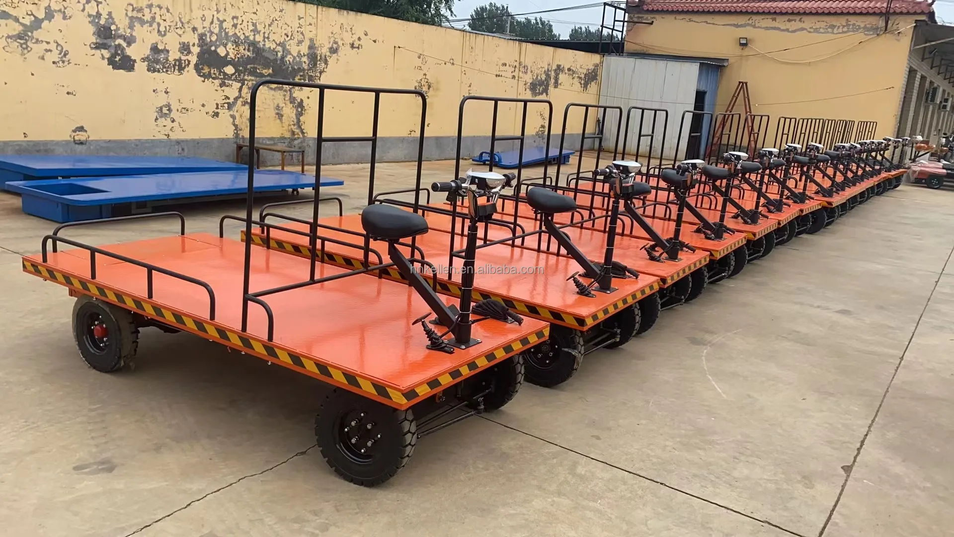 Heavy Duty Trolley Transport Cart With 4 Wheels - Ideal For Warehouse ...