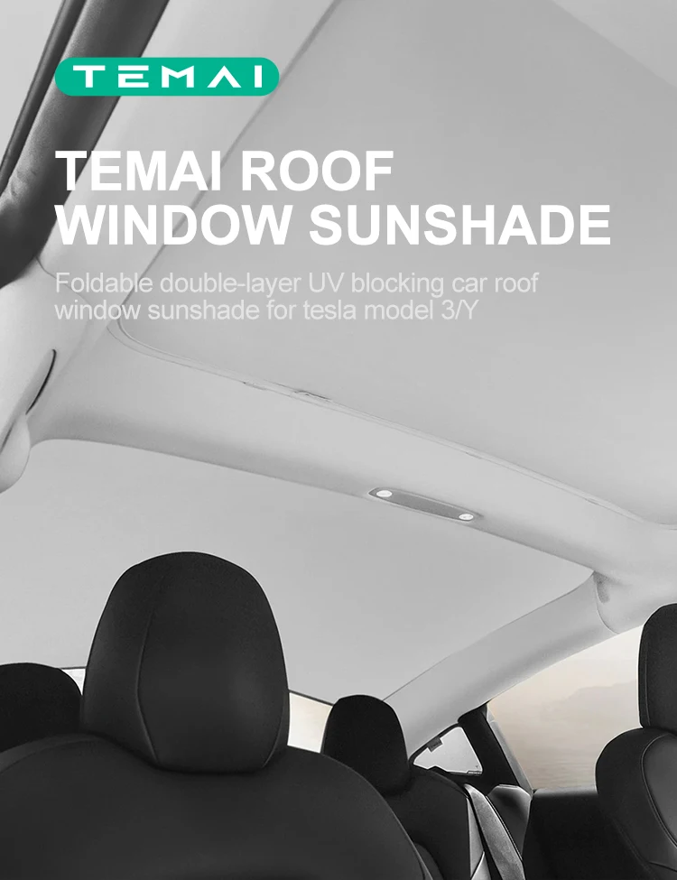 For Tesla Model Y Model 3 Summer Car Sunroof Windshield Car Sunshade ...