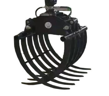 Excavator Scrap Handling Equipment Log Grapple Hydraulic Wood Grabber ...