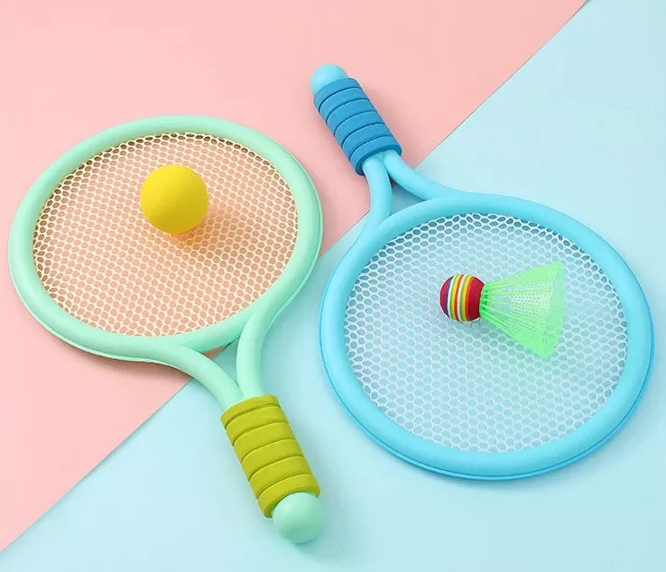 Kids Playing Sports Toy Outdoor Badminton Racket Ball Game Tennis ...