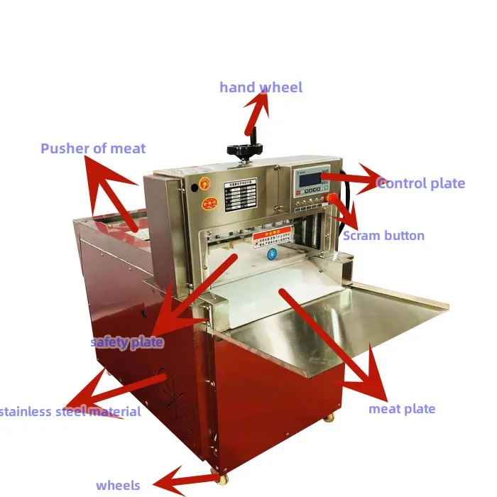 Frozen Bacon Meat Sausage Steak Cheese Ham Slicing Machine /meat ...