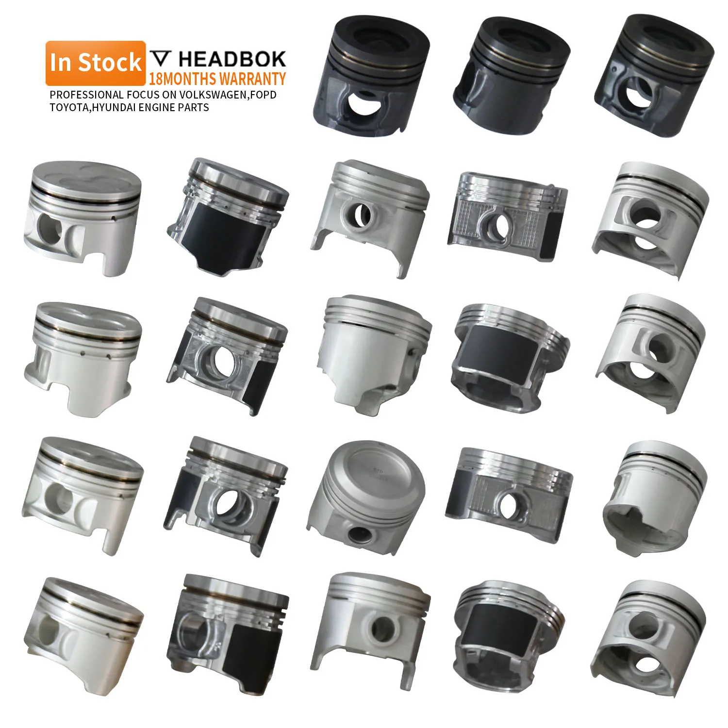 Headbok Customized Engine Parts 2kd Piston For 2.5l Toyota Hilux Hiace ...