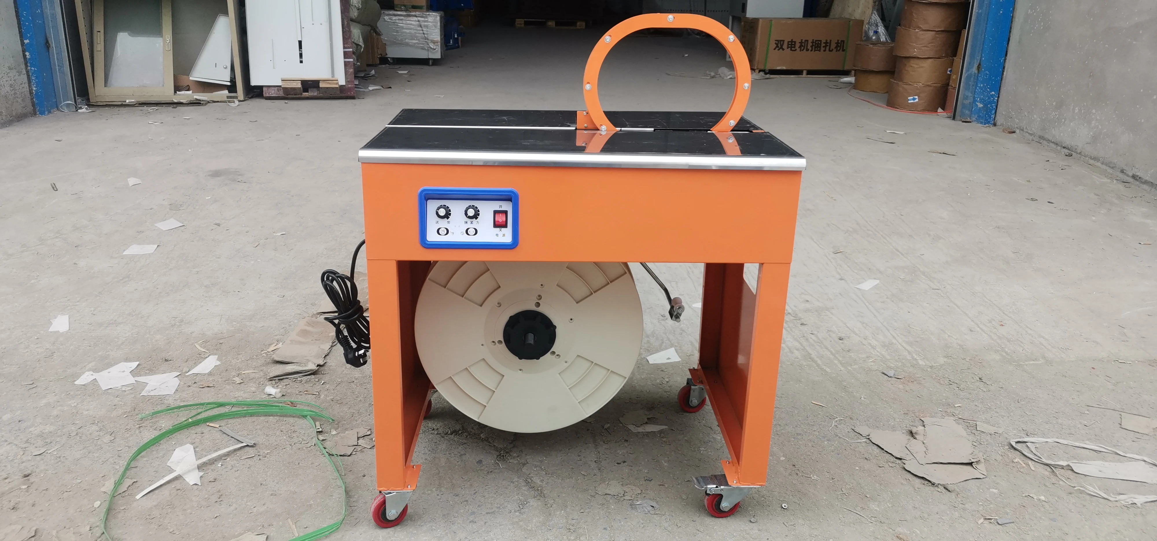 Small Arch Semi-auto Strapping Machine Banknote Bundle Binding Machine ...