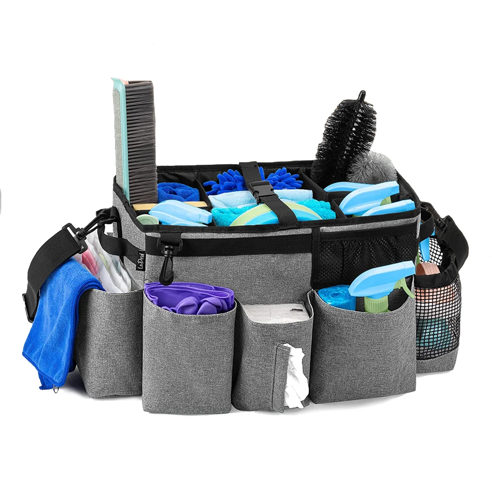 Large Wearable Cleaning Caddy Bag Housekeeper Cleaning Organizer ...
